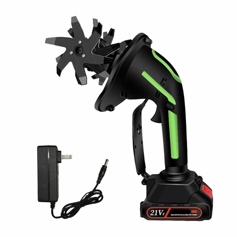 1 шт Малый ручной электрический культиватор (аккумулятор, американская вилка 110В)