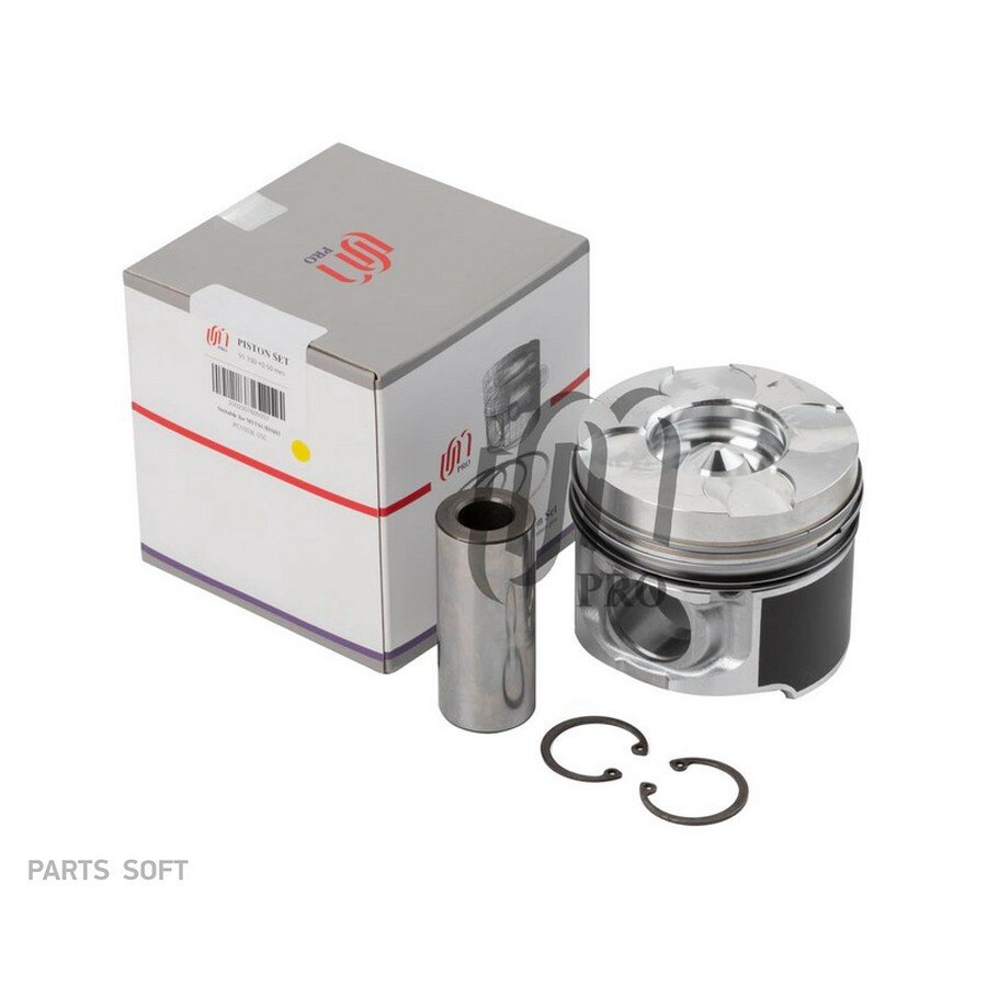 Поршень 0.50 с кольцами (с масл. галереей) Mitsubishi 4D56T CDRI ALFIN d91.1+0.50 (2 и 4) (1110A594/ UMPRO PC1003L050 | цена за 1 шт