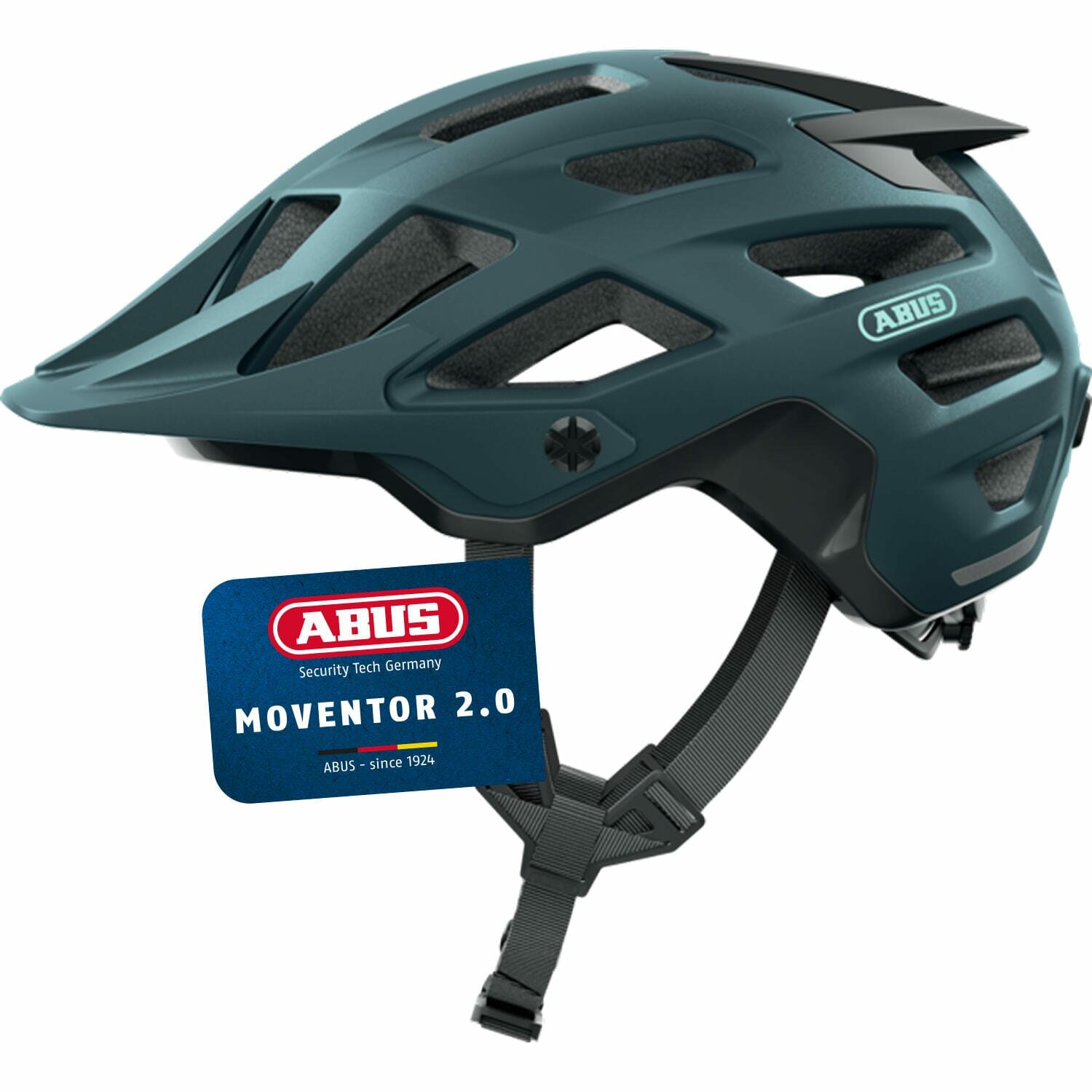 DECATHLON шлем защитный ABUS Moventor 2.0, полуночный фиолетовый/грозовая синева/голубая галактика, 51-55 см