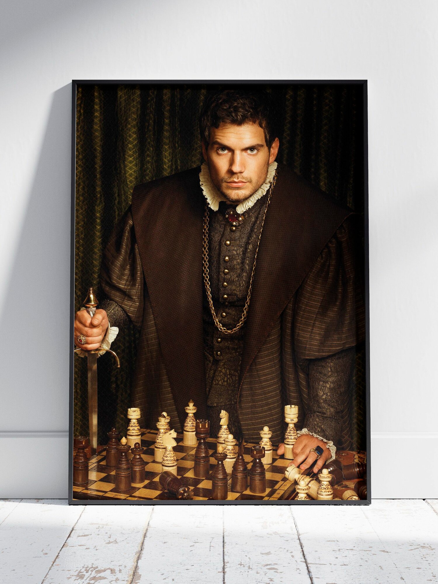 Плакат на стену для интерьера Генри Кавилл (Henry Cavill 9) - Постер по актеру фильма, кино, сериала формата A4 (21x30 см)