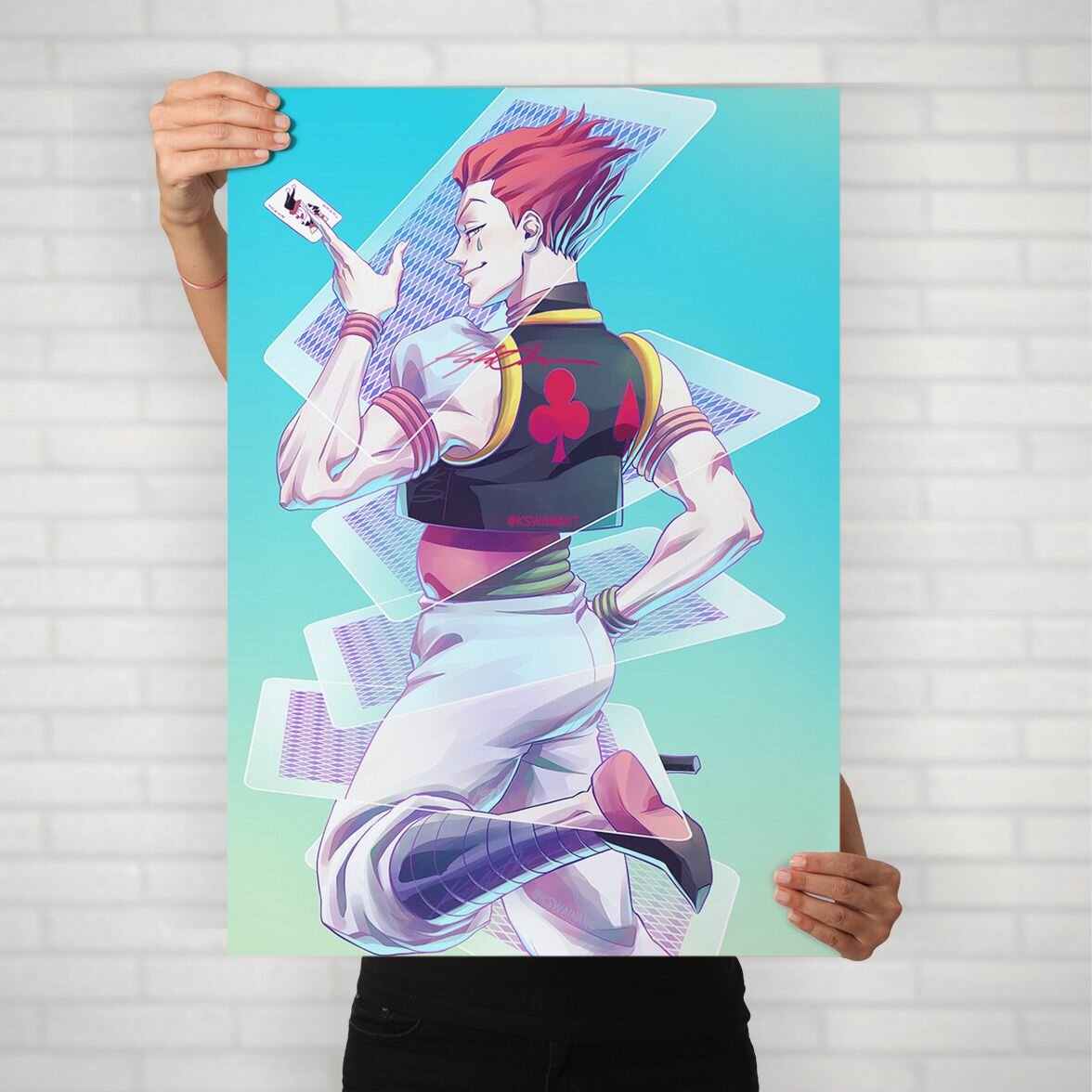 Плакат на стену для интерьера Hunter x Hunter (Хисока Мороу 14) - Постер по аниме формата A1 (60х84 см)