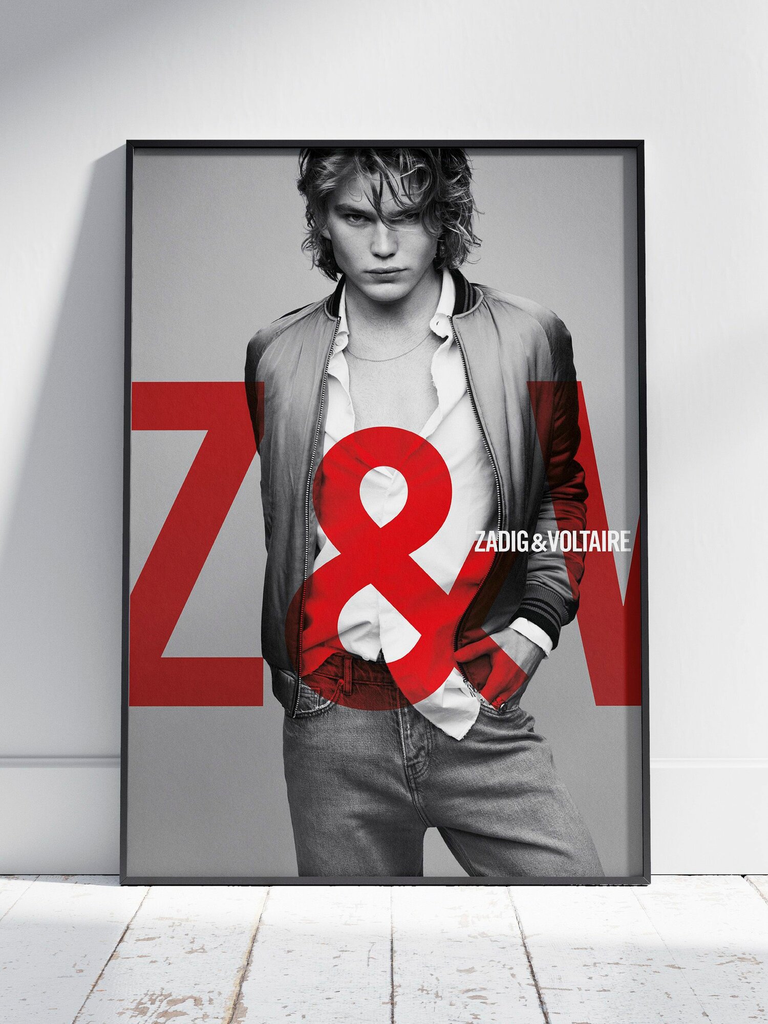 Плакат на стену для интерьера Джордан Барретт (Jordan Barrett 23) - Постер по модели, бренду и моде формата A4 (21x30 см)