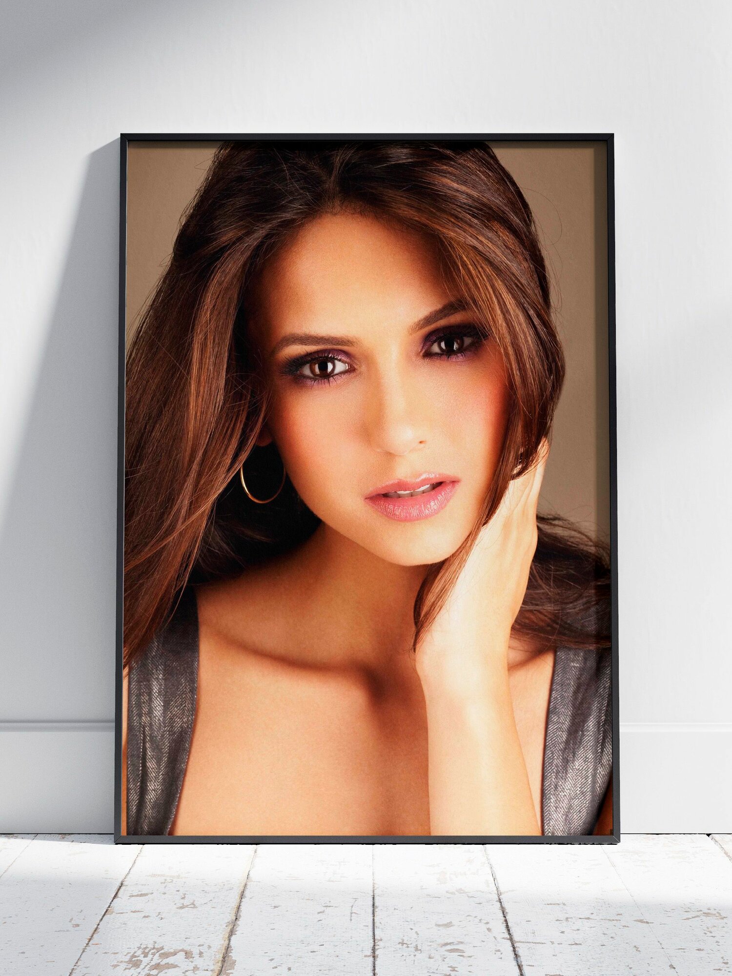 Плакат на стену для интерьера Нина Добрев (Nina Dobrev 19) - Постер по актеру фильма, кино, сериала формата A4 (21x30 см)