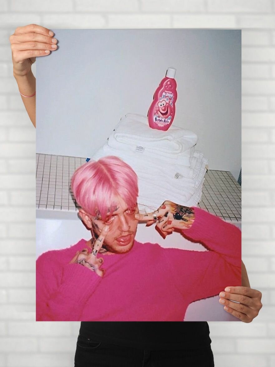 Плакат на стену для интерьера Lil Peep (Лил Пип 58) - Постер по музыке и артисту формата A1 (61x84 см)