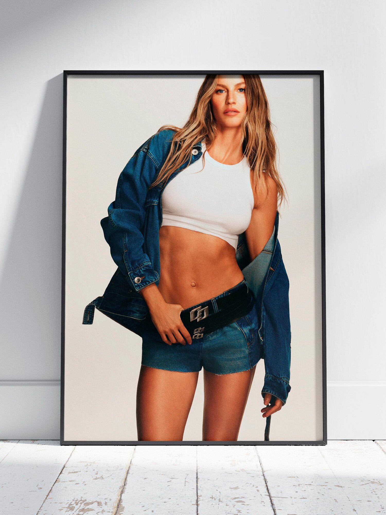 Плакат на стену для интерьера Жизель Бюндхен (Gisele Bundchen 37) - Постер по модели, бренду и моде формата A4 (21x30 см)