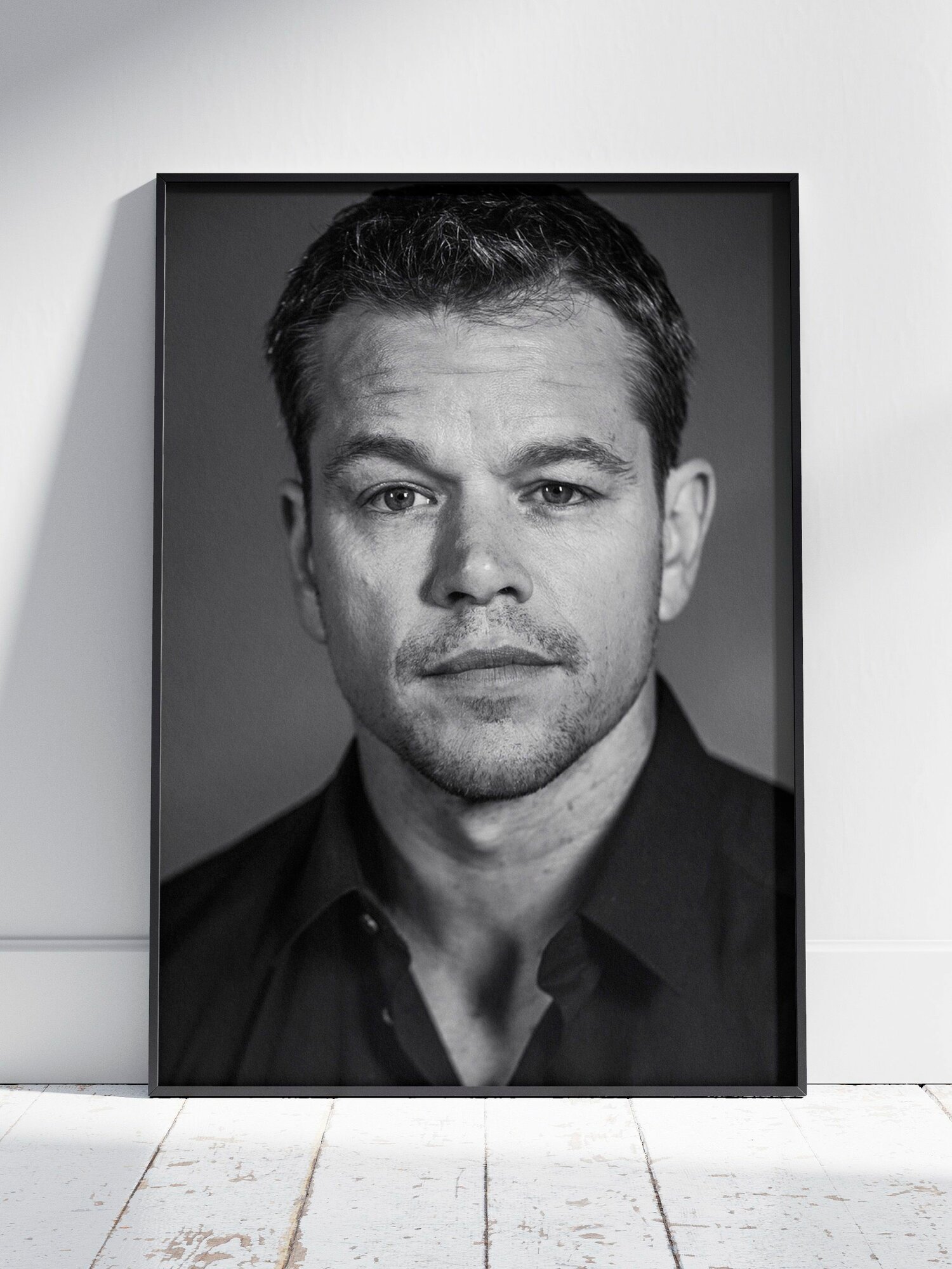 Плакат на стену для интерьера Мэтт Дэймон (Matt Damon 18) - Постер по актеру фильма, кино, сериала формата A4 (21x30 см)
