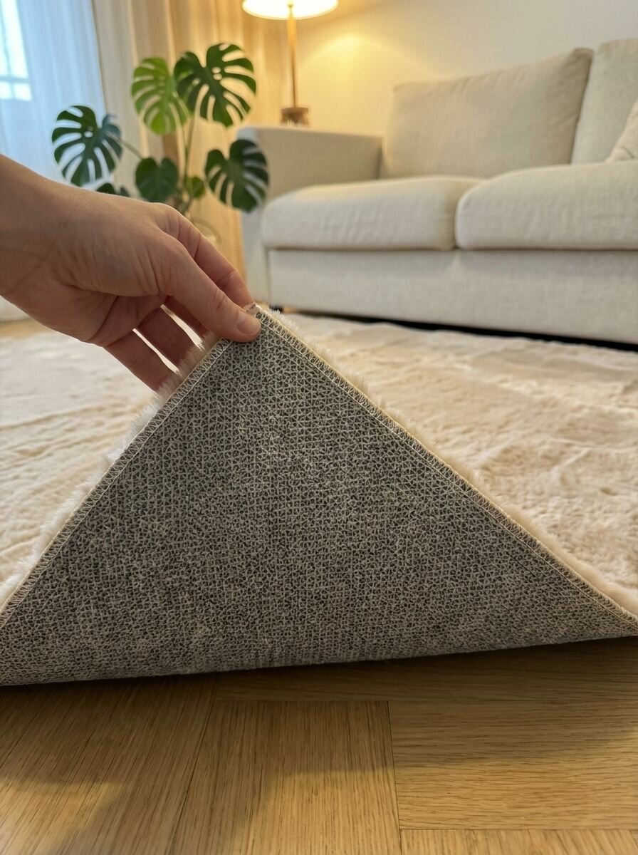 Ковер Natali's Carpets "Имитация кролика" 200х200 см — фото 1