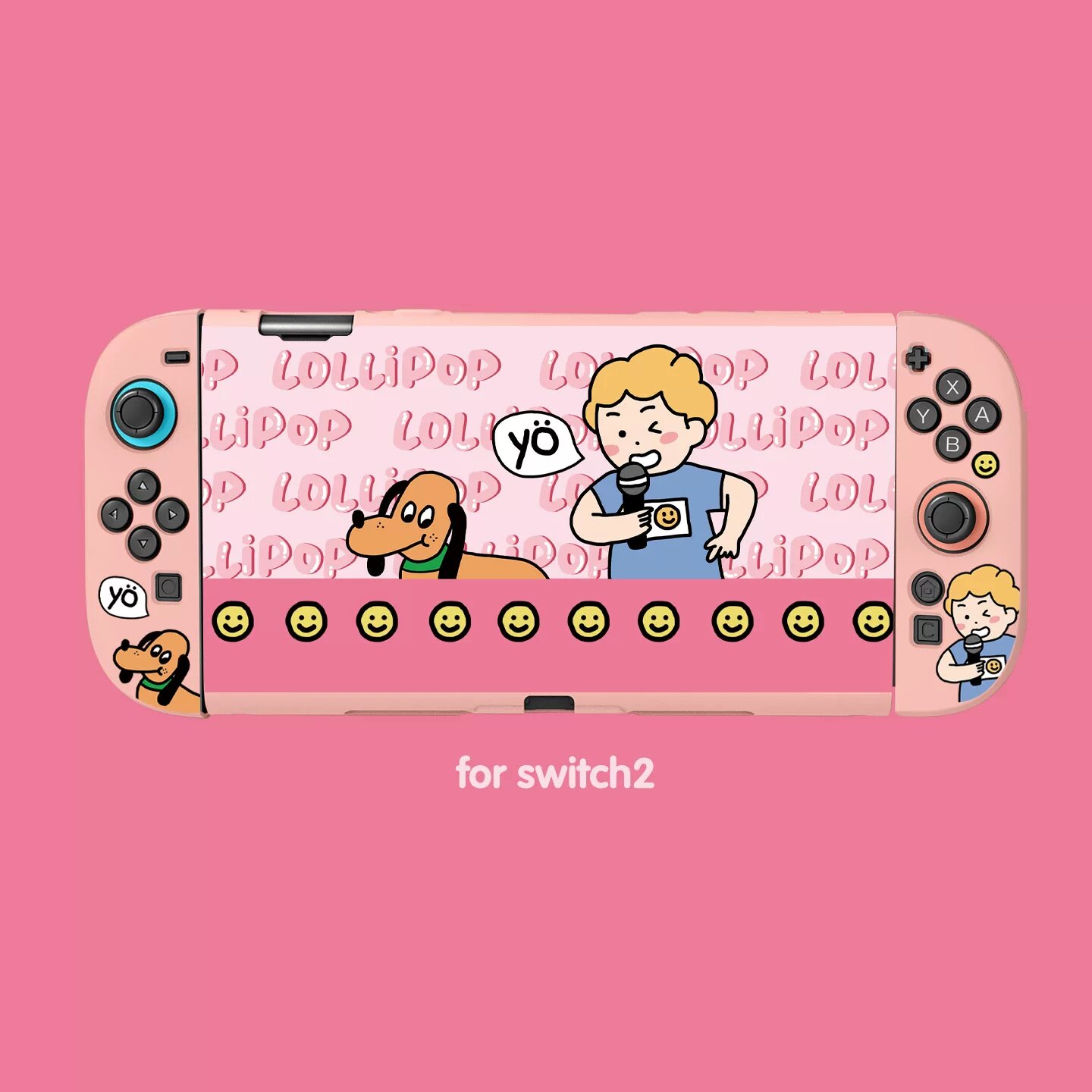 Силиконовый чехол для Nintendo Switch 2 с тематическим рисунком маленького певца, премиум-качество для OLED модели