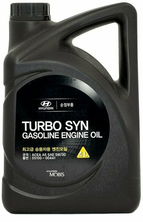 Моторное масло Hyundai-KIA Turbo SYN, 5W-30, синтетическое, 4 л