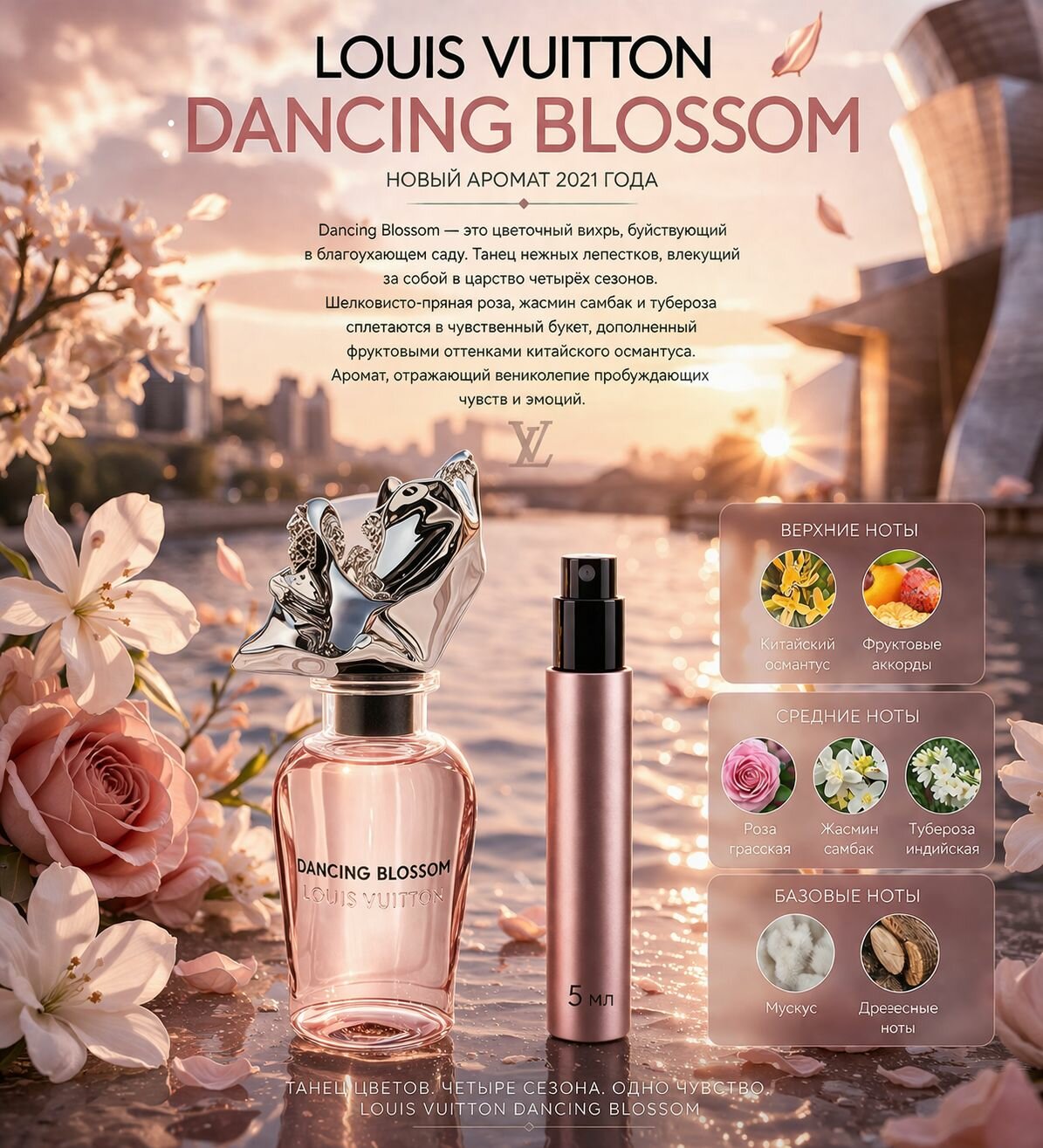 Louis Vuitton DANCING BLOSSOM Парфюмерная вода унисекс 5 ml