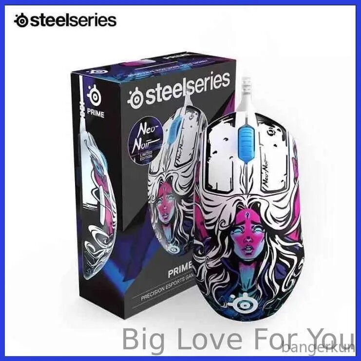 Игровая мышь SteelSeries Prime Neo Noir Limited Edition проводная, белый