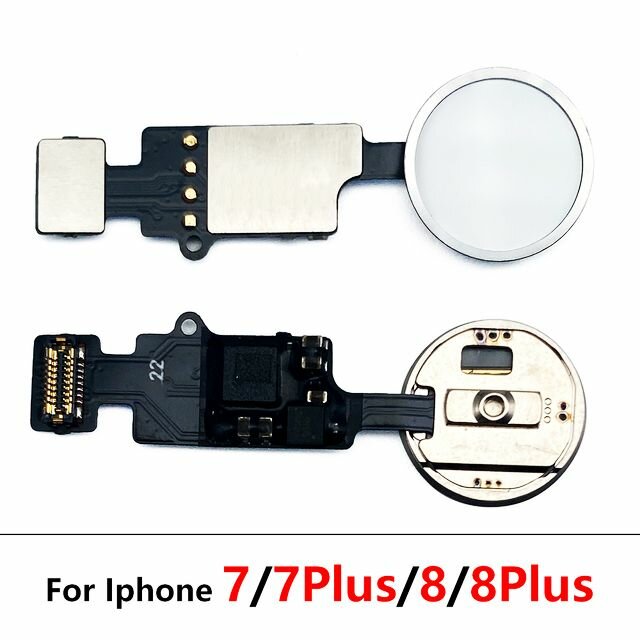Кнопка Home для iPhone 7, 7 Plus, 8, 8 Plus, белая original (без Touch iD)