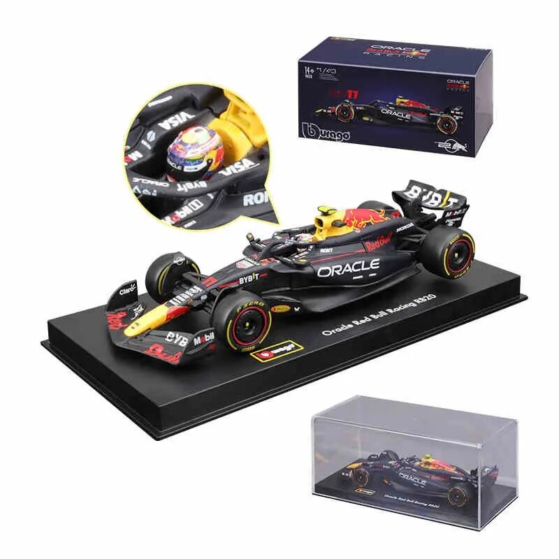 Bburago 1:43 Red Bull Racing RB20 F1 Перес №11 Игрушка из сплава, коллекционная модель