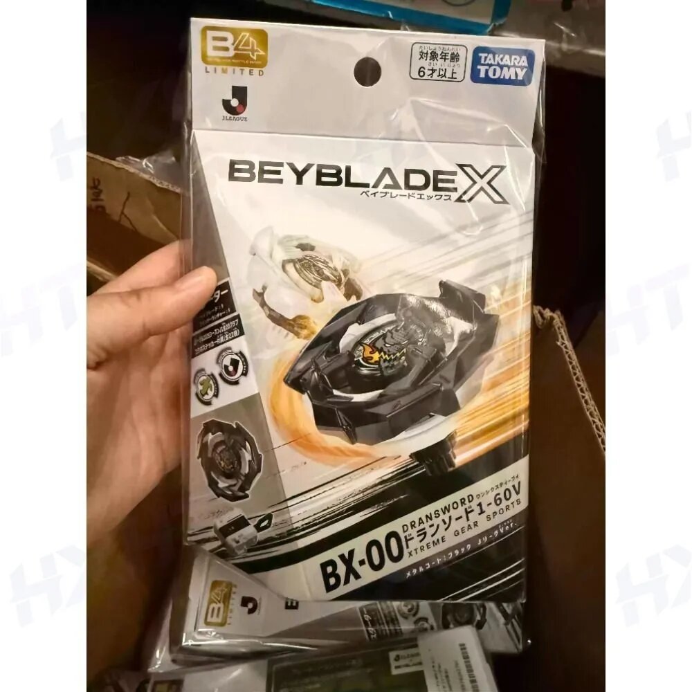 Takara Tomy Beyblade X-BX-00 Меч Дракона 1-60V Волчок Черный С Металлическим Покрытием J.League
