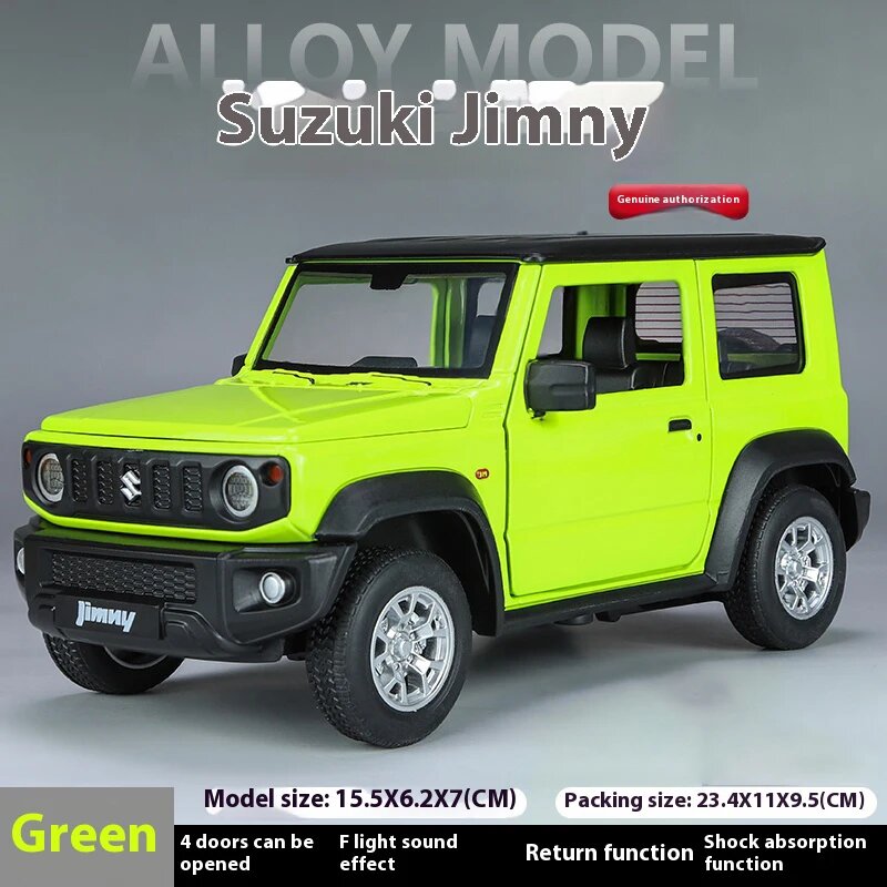 Маisto Suzuki Jimny 1:24 металлическая модель Зеленый, green