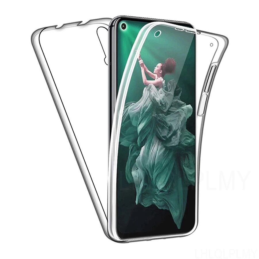 Двусторонний прозрачный чехол для Huawei Honor 9C 8X 10i 20S 10 Lite Mate 20 Pro Nova 7i 5t, передняя и задняя крышка