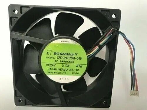 Вентилятор SERVO CNDC24B7SM-049 DC24V 0.17A 4.1W 12038 12CM 4 штыря -