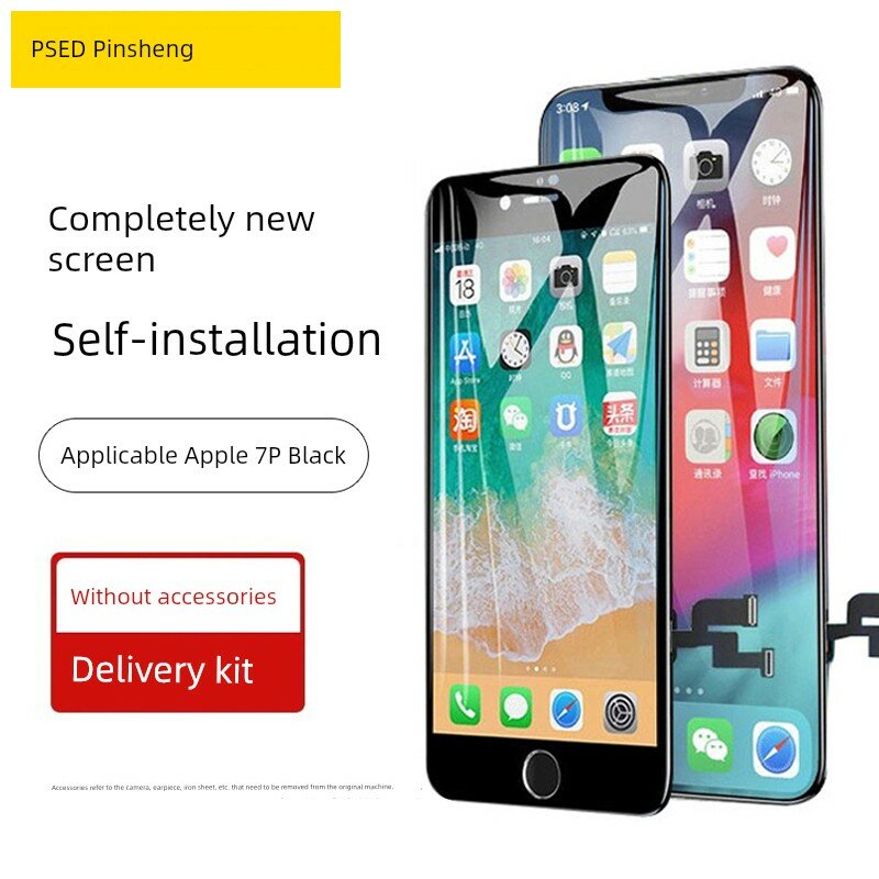 Замена экрана iPhone 7 Plus черного цвета, оригинальный ЖК-дисплей, качественная деталь для ремонта iPhone 7 Plus, без
