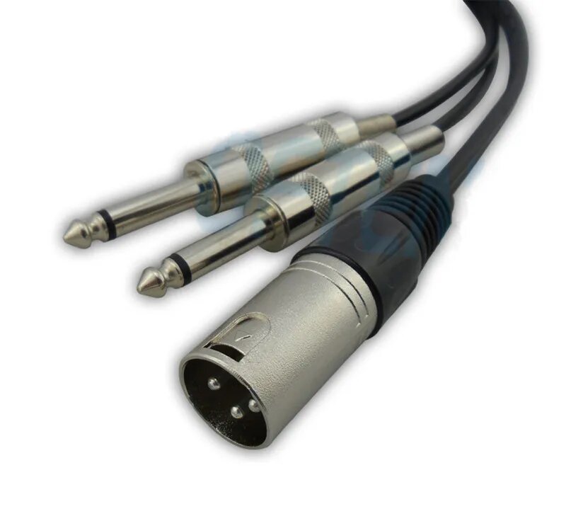 Удлинительный кабель XLR 6.5/6.35 мм, чистая медь, 1 метр 1,5 м