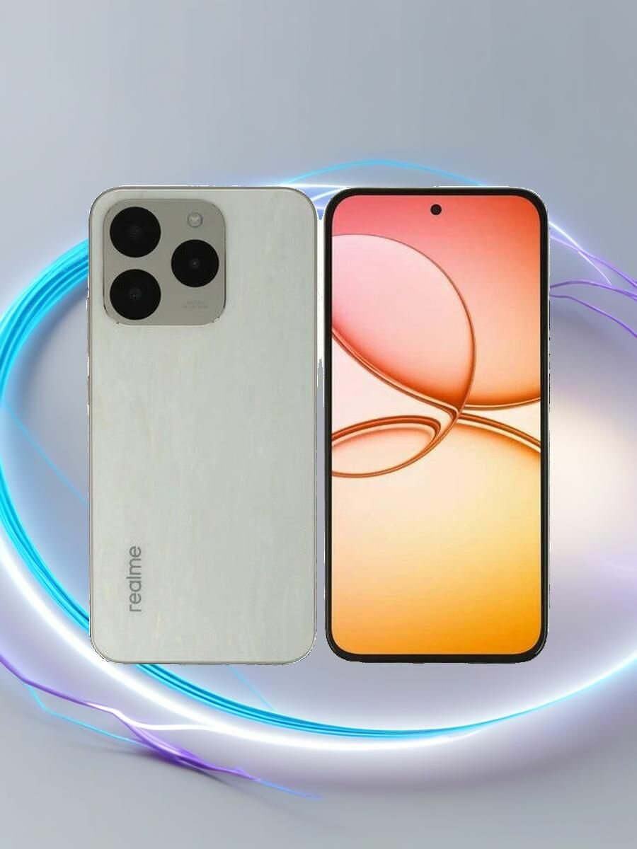 6.57" Смартфон realme 15T 256 ГБ белый ядер - 8x(2.5 ГГц), 8 ГБ, 2 SIM, AMOLED, камера 50+2 Мп, NFC, 5G, 4G, , 7000 мА*ч