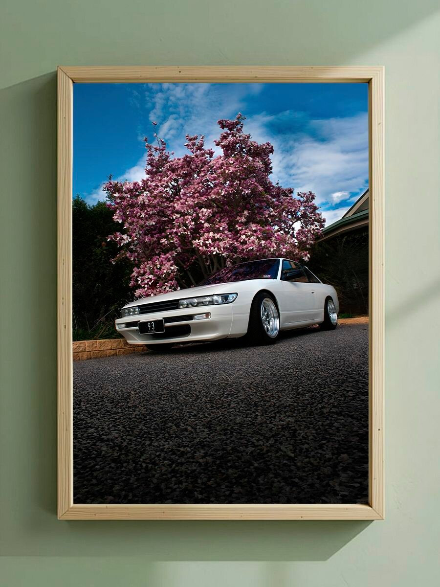 Постер, плакат на стену "JDM Nissan Silvia" 42Х29,7см (А3)