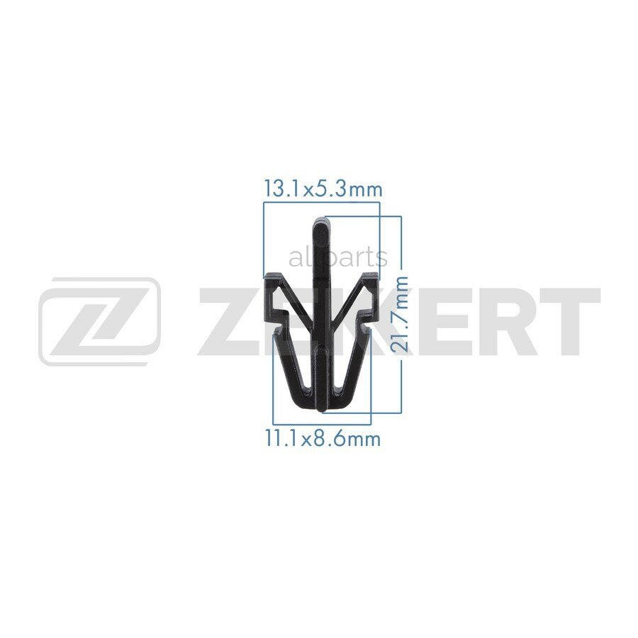 ZEKKERT BE-1104 Клипса крепёжная Isuzu Toyota Mitsubishi (миним. кол-во заказа 10 шт)