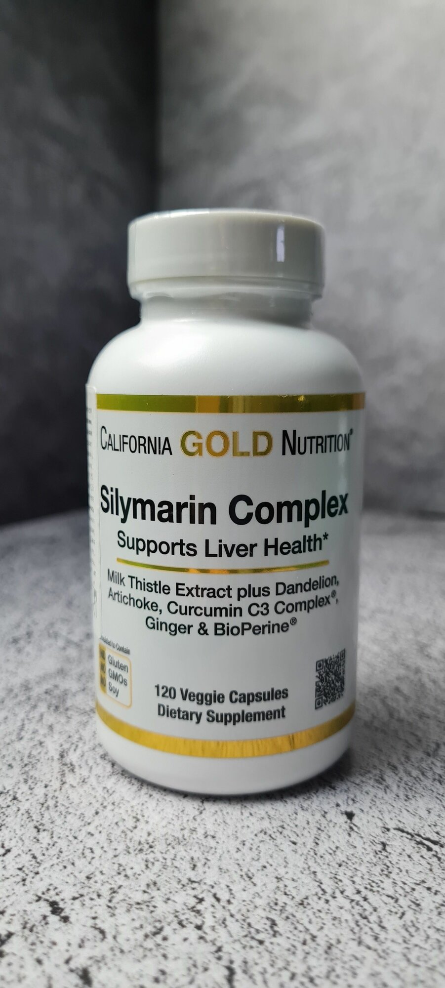 California Gold Nutrition Silymarin Complex 300 mg 120 capsules, Калифорния Голд Нутришн Силимариновый комплекс для печени 300 мг 120 капсул