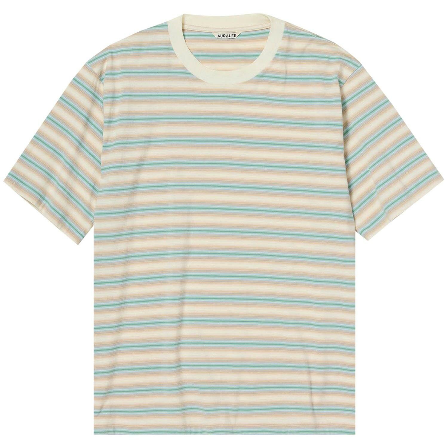 Футболка Футболка Auralee Gradient Stripe Jersey Tee