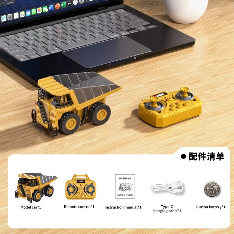 1:64 Радиоуправляемый вилочный погрузчик, модель в масштабе 1:64, звуковые и световые эффекты, подключение к приложению, коллекция строительной техники, рождественская коллекция.