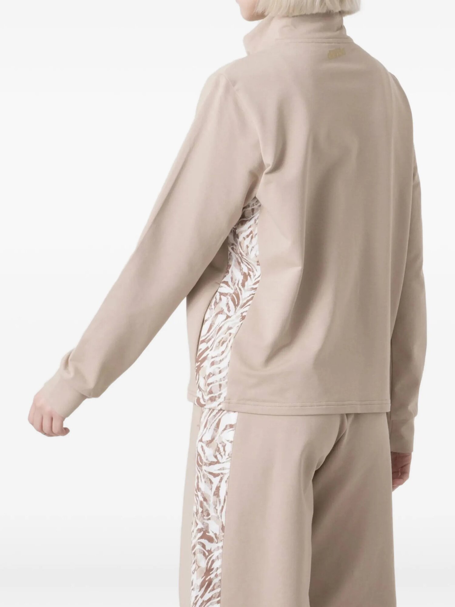 Свитер Dimensione danza Zebra-print panelled sweater, размер 42, , разноцветный — фото 1