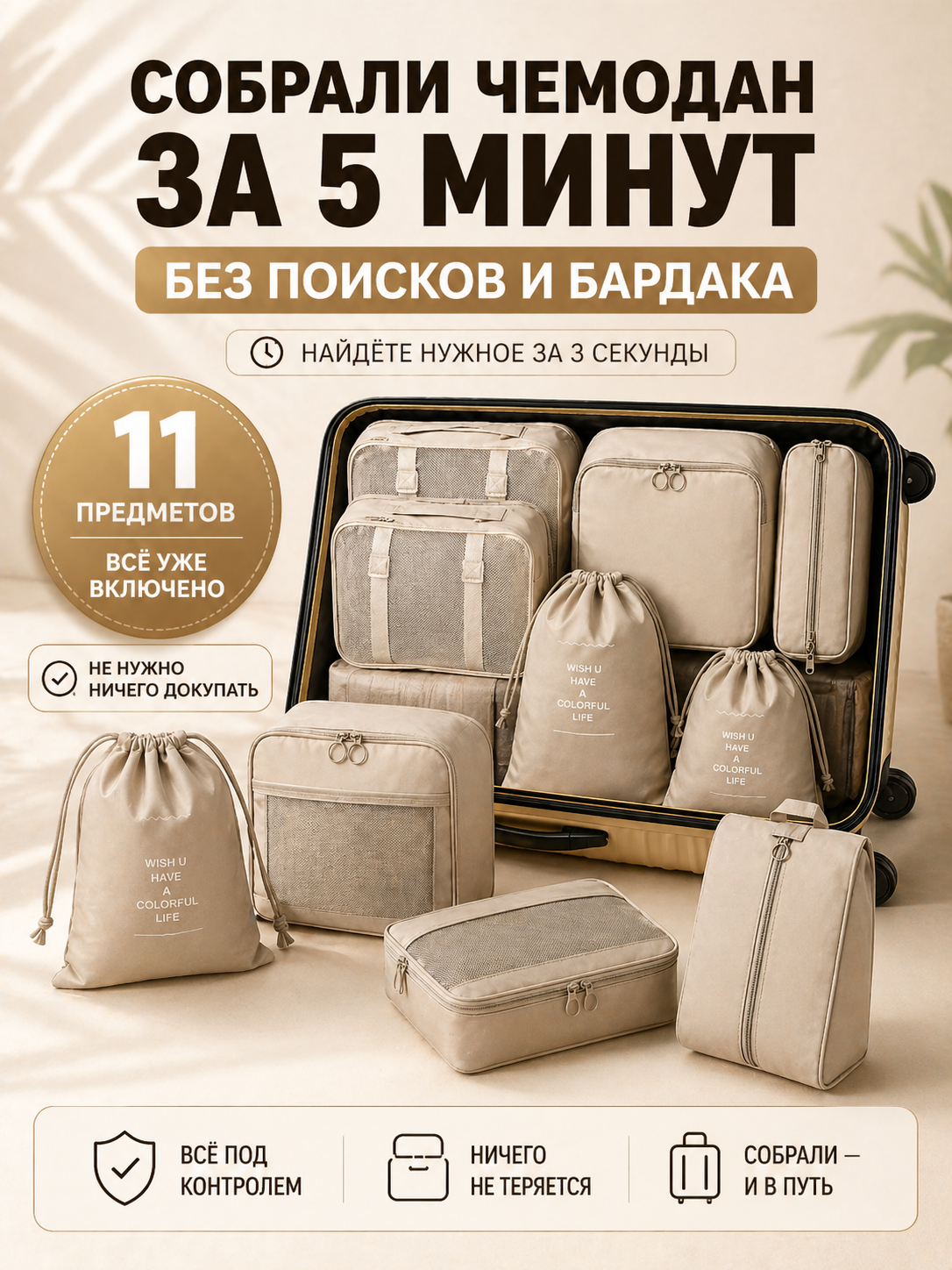 Органайзер для чемодана