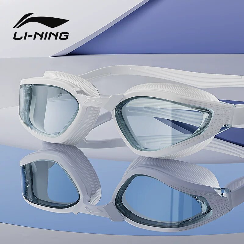 Очки для плавания Li Ning, противотуманные, водонепроницаемые, высокой четкости, женские, с диоптриями для близоруких,