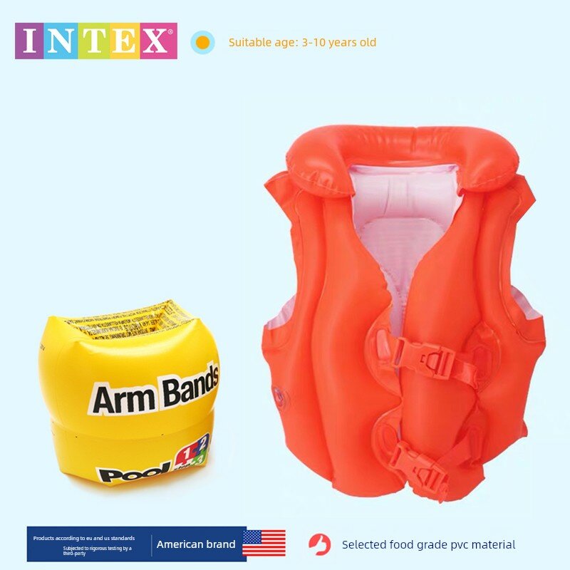 Нарукавники для плавания INTEX для детей, начальный уровень, для малышей, плавательные рукава, плавательные круги, для