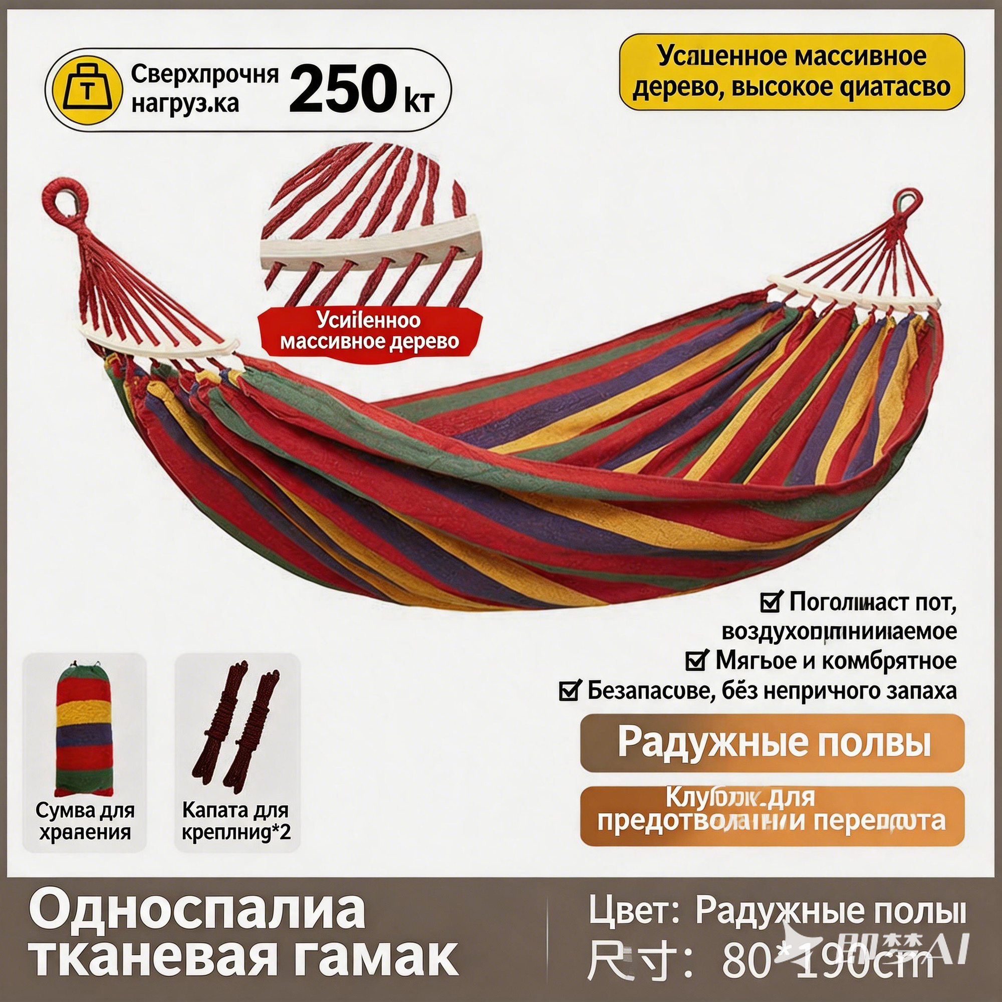Уличный гамак и качели, садовый гамак для кемпинга на открытом воздухе, для одного человека, грузоподъемность 250 кг