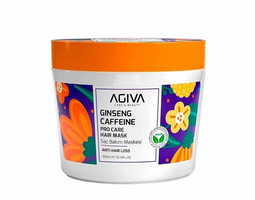 AGİVA Маска для ослабленных волос Caffeine Ginseng Pro Care, 300 мл