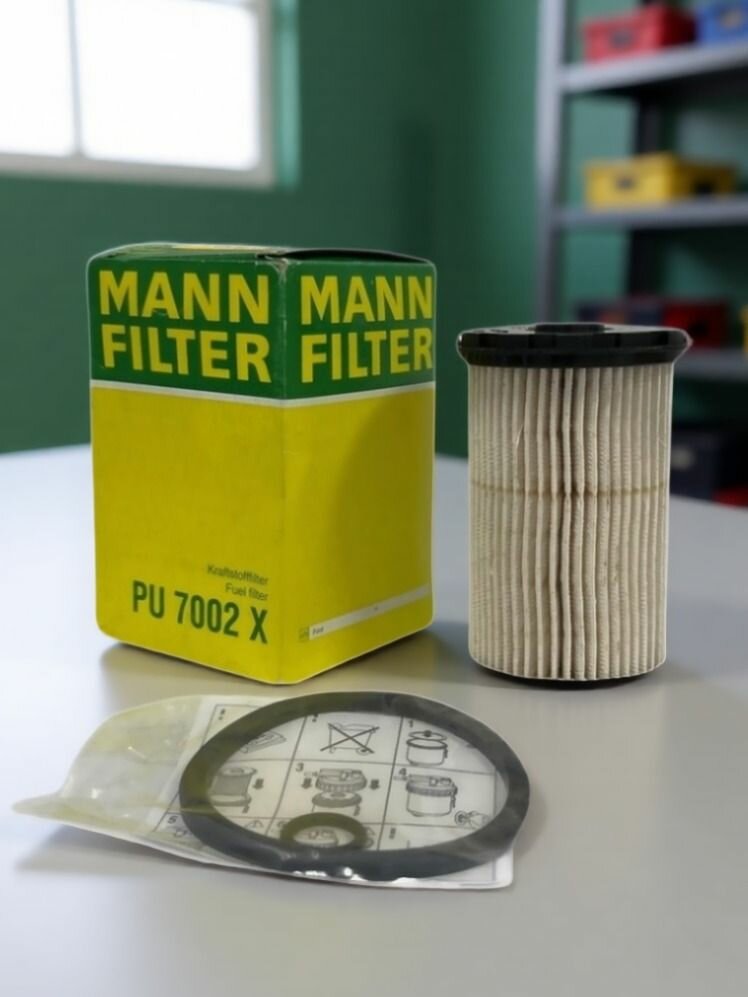 Фильтр топливный MANN FILTER Ford C-MAX, S-MAX, Focus, Galaxy, Mondeo, PU7002X с прокладками