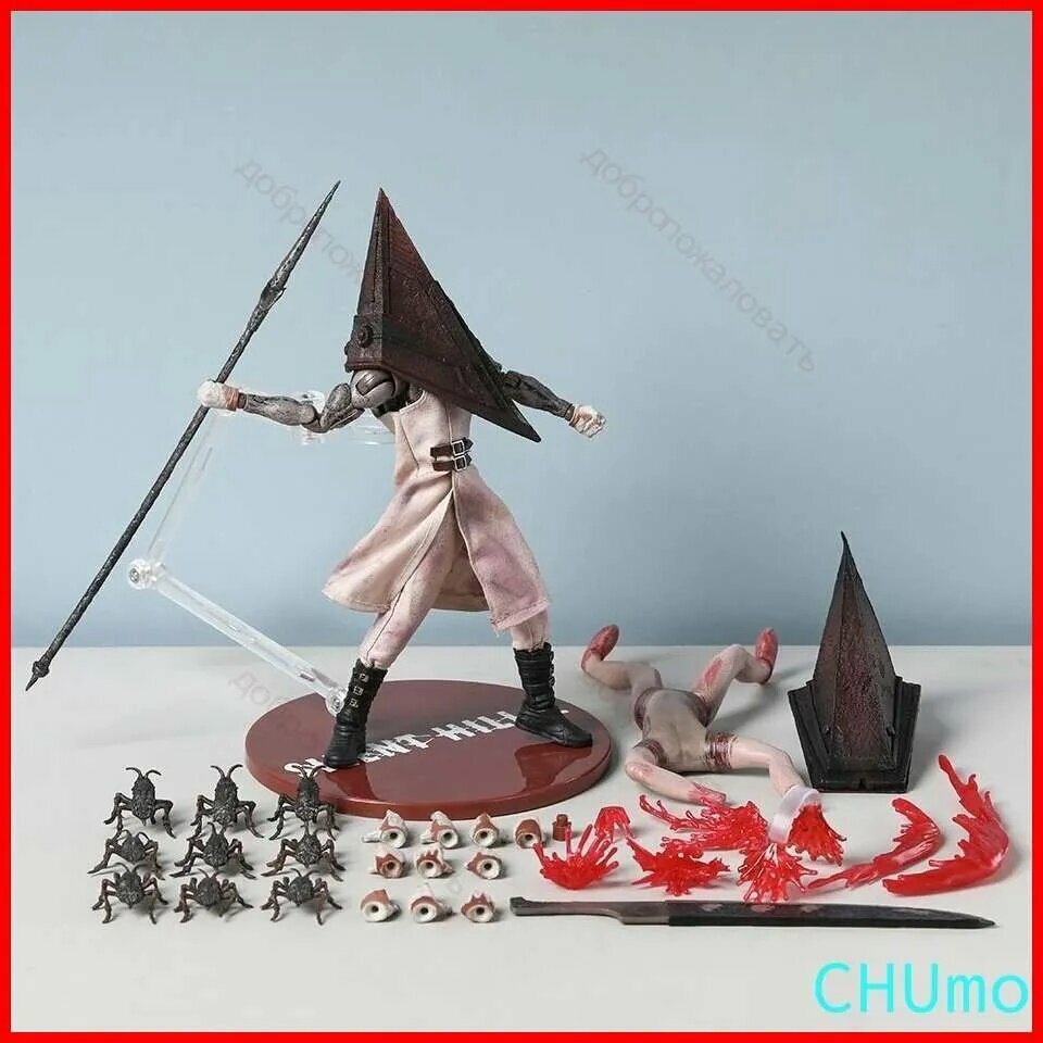 Фигурка Сайлент Хилл 2 Пирамидоголовый / Silent Hill 2 Pyramid Head (21cm)