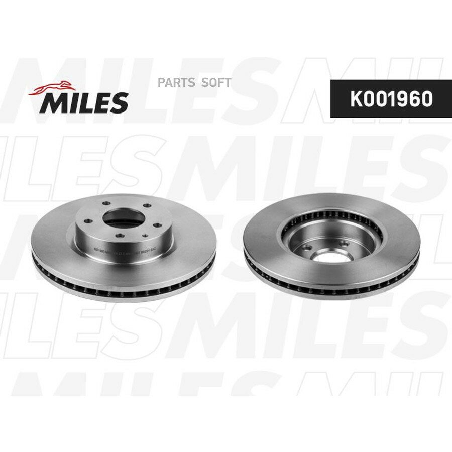 MILES K001960 Диск тормозной MAZDA 3 13- передний вент. D 295мм ()
