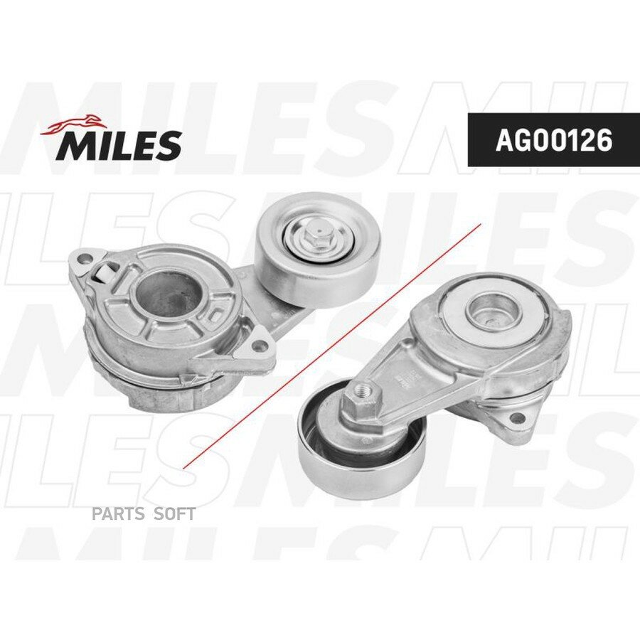 MILES AG00126 Натяжитель ремня приводного HONDA CIVIC/JAZZ 1.2/1.4 08- ()