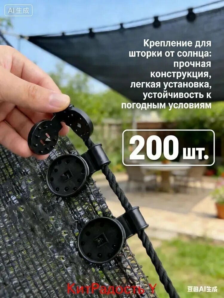 Клипсы для парника102 х 102мм, ABS пластик, 199 шт
