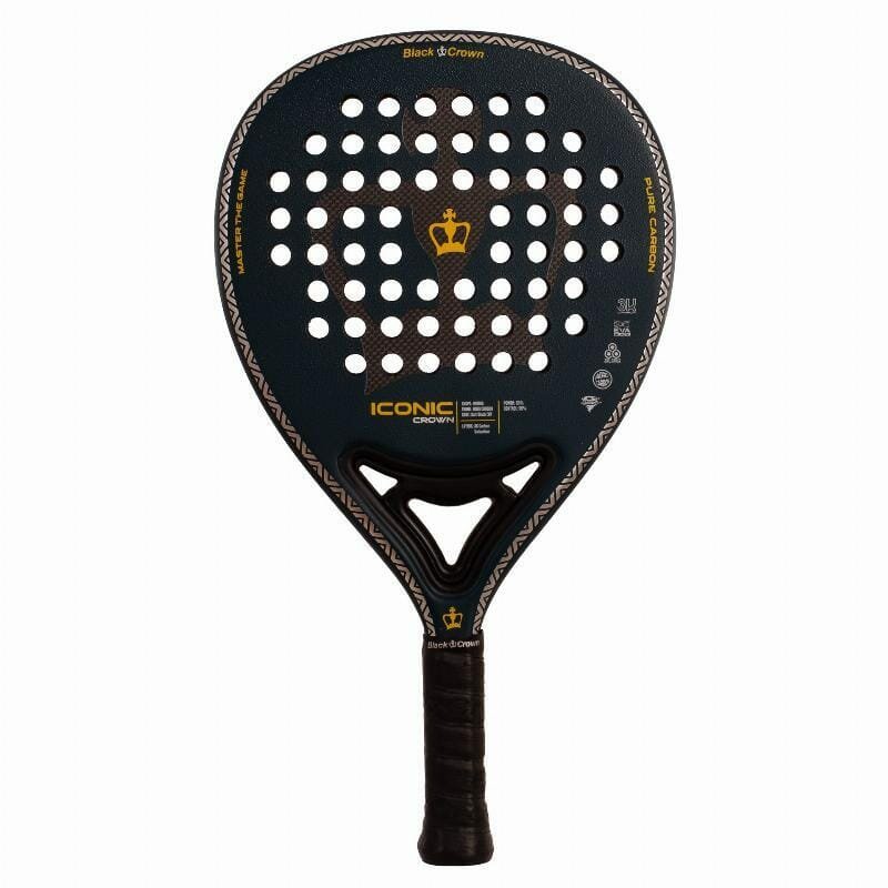 DECATHLON ракетка для падел тенниса Decathlon 6815 Iconic Crown carbon 38 мм, золотой многоцветный