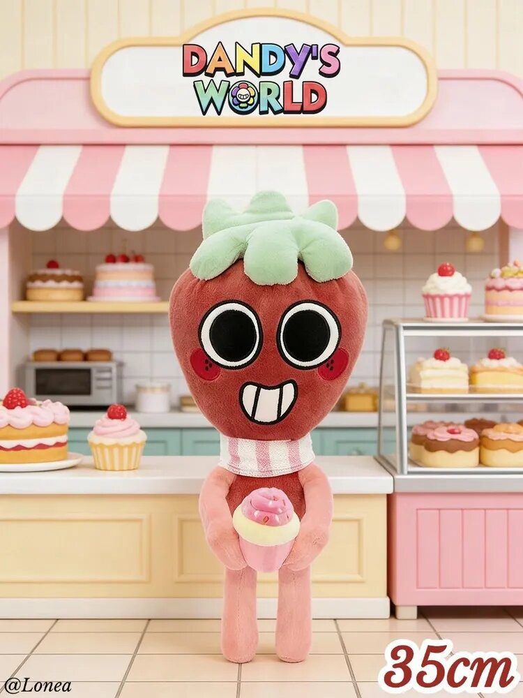 Мягкая игрушка мир денди Sorout 35cm/Roblox Dandy's World Sprout Plush toys/Съемный торт