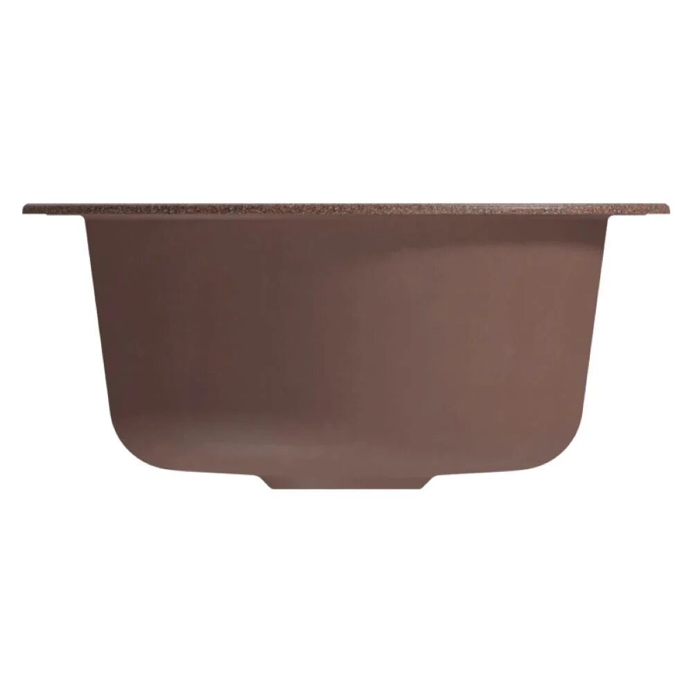 Мойкa MIXLINE ml-gm13 круглая, терракотовая (307), 495 мм, глубина чаши 200 мм new 551889 — фото 1