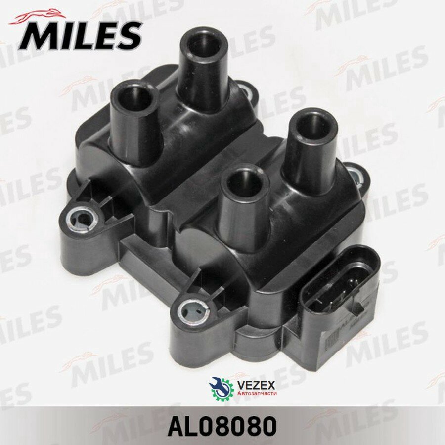 MILES AL08080 Катушка зажигания RENAULT LOGAN/CLIO/KANGOO/MEGANE 8V (BERU ZS354) AL08080