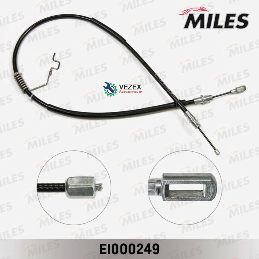 MILES EI000249 Трос стояночного тормоза правый FORD TRANSIT EI000249