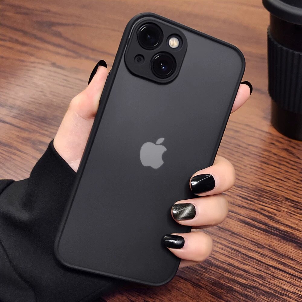 Силиконовый чехол с матовой поверхностью для iPhone 8 Plus в глубоком черном цвете