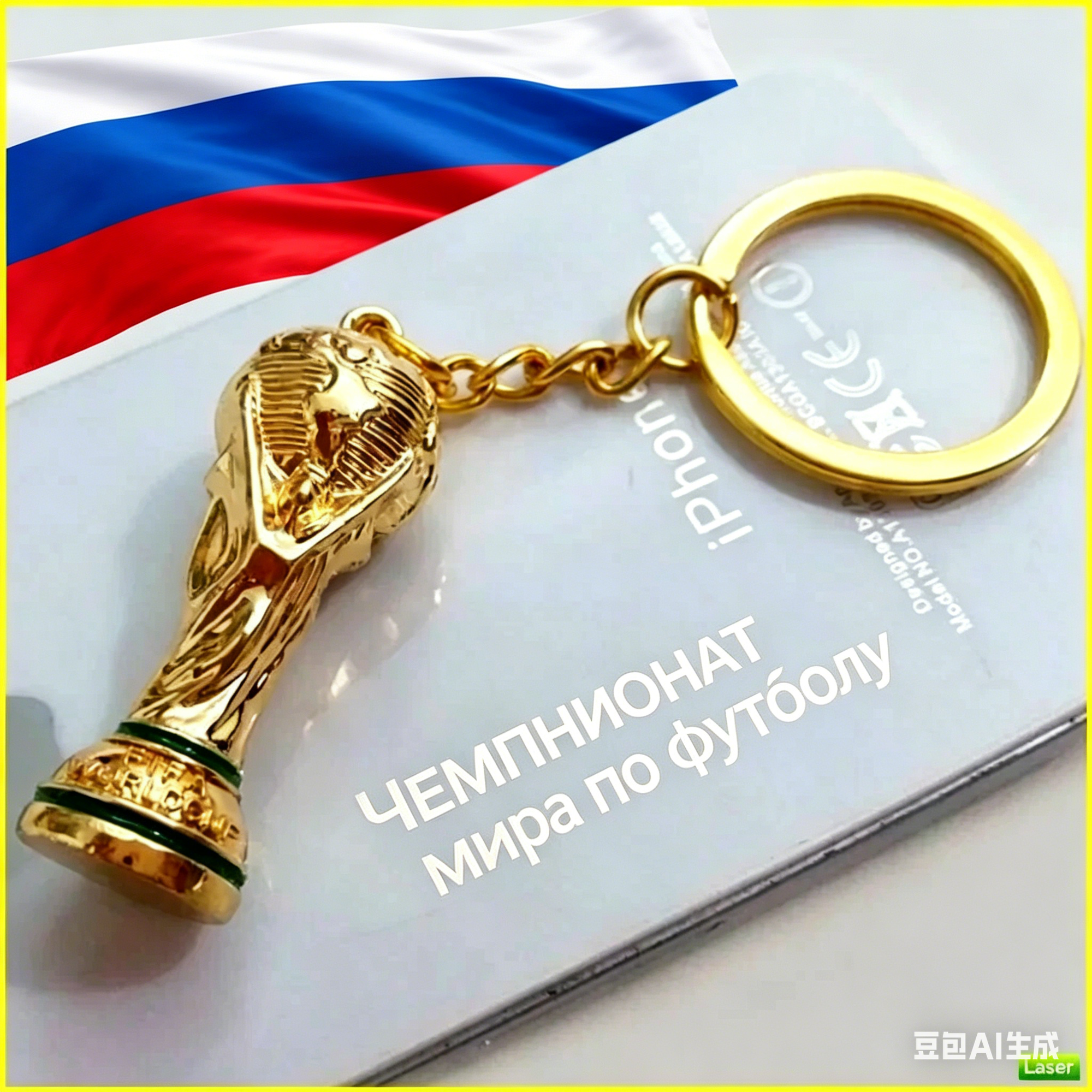 Мини-трофей Брелок Чемпионат мира по футболу FIFA Подарок болельщикам 4 см