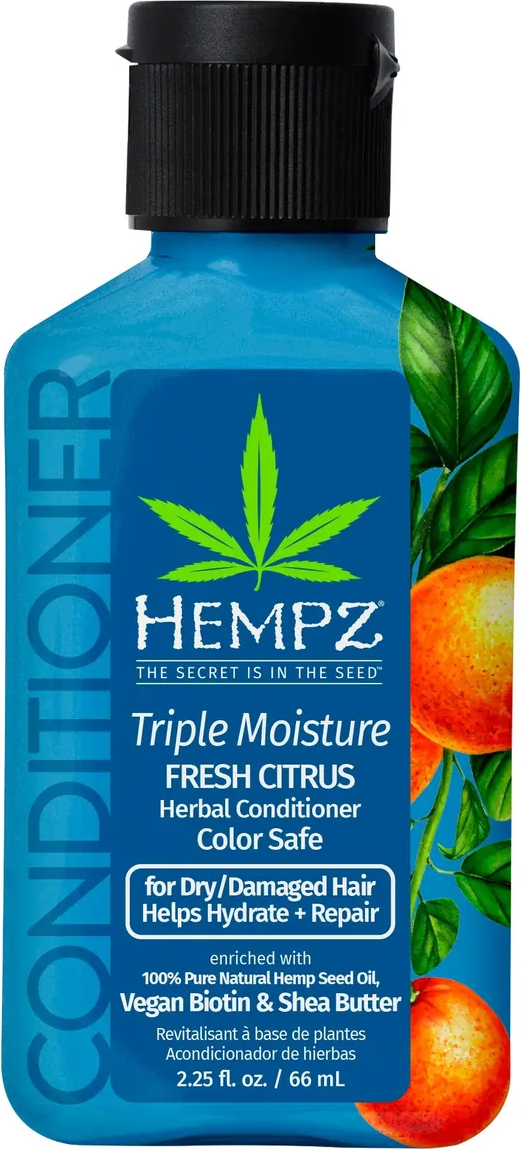 HEMPZ Кондиционер растительный "Тройное увлажнение" 66 мл Triple Moisture Whipped Crème Conditioner & Hair Mask 66 75ml