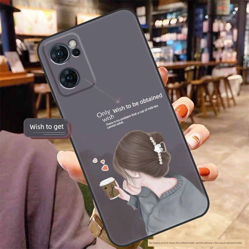 Силиконовый смешной чехол для телефона OPPO Reno7 Pro с темой Сбывающиеся Желания - стильная и защитная крышка для