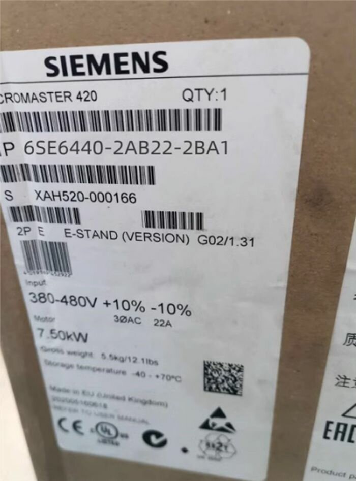 Модуль Siemens 6SE6 440-2AB22-2BA1 6SE6440-2AB22-2BA1